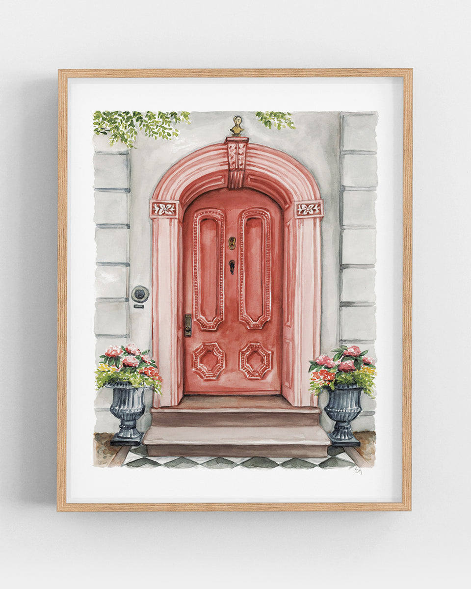 Front Door Watercolor Print: House #8 - Texture Design Co.