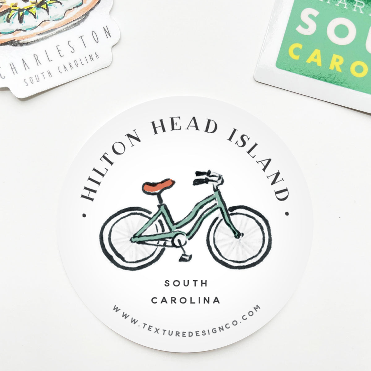 The Hilton Head Bike Sticker – Texture Design Co.