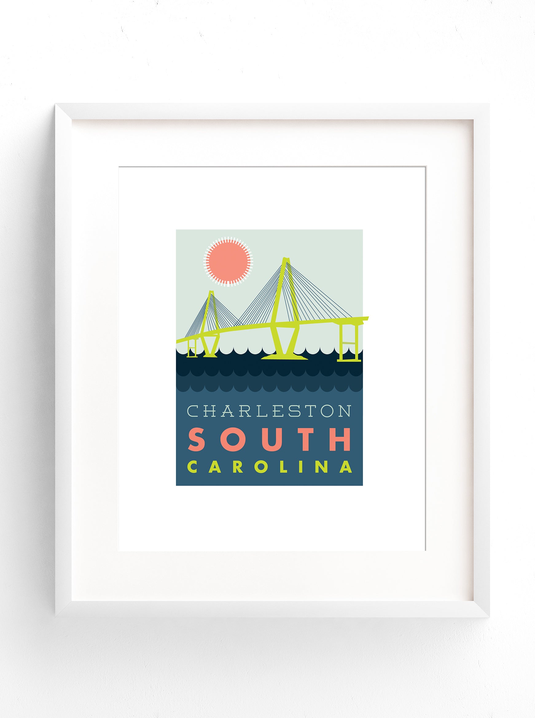 Charleston Rainbow Row Graphic Print – Texture Design Co.