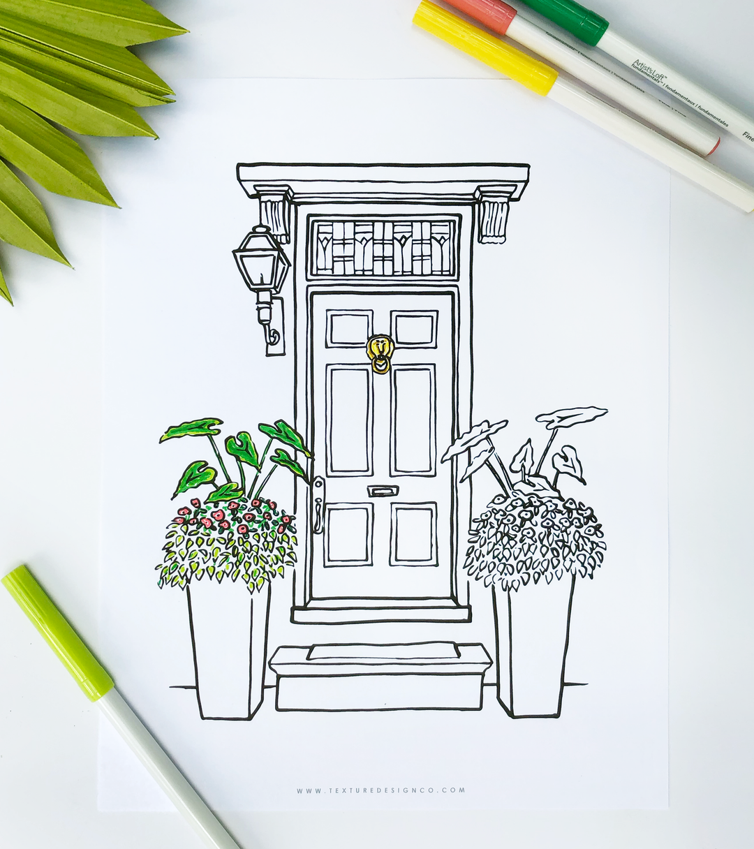 Charleston Coloring Pages – Texture Design Co.