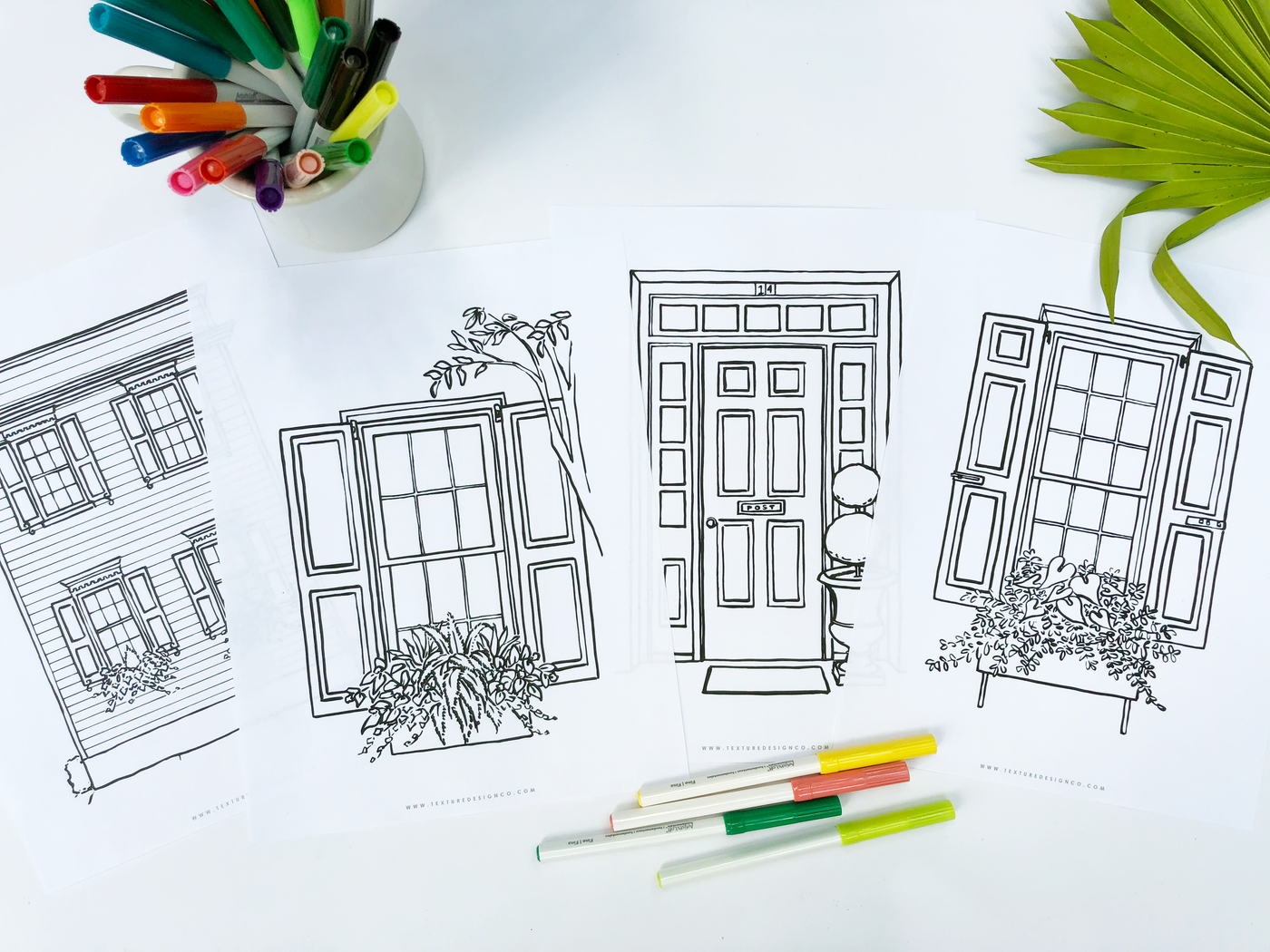 Charleston Coloring Pages – Texture Design Co.