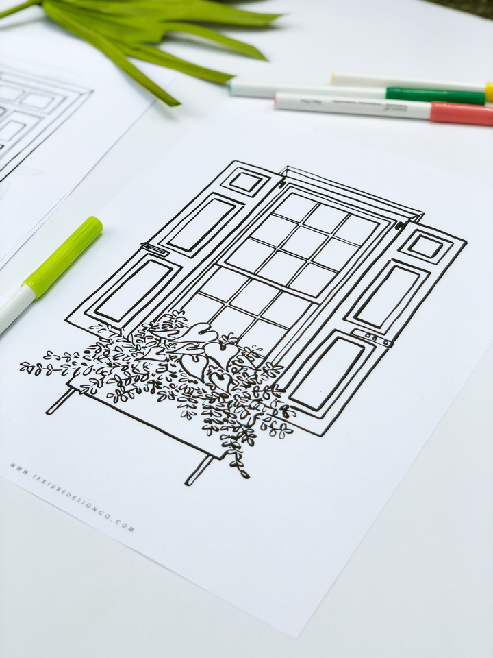 Charleston Coloring Pages – Texture Design Co.